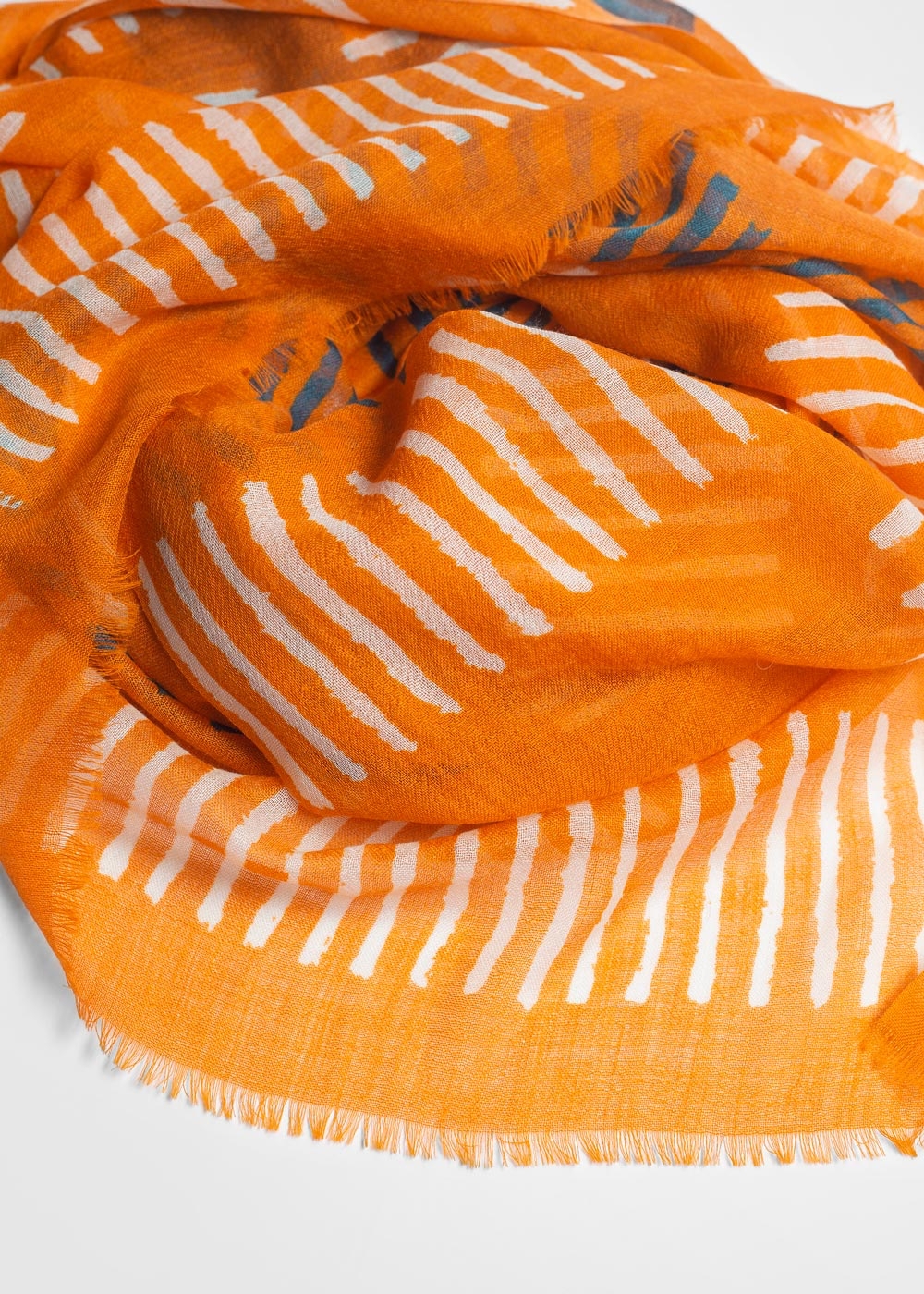 Orange Tribe Light Cashmere Stole | Toosh